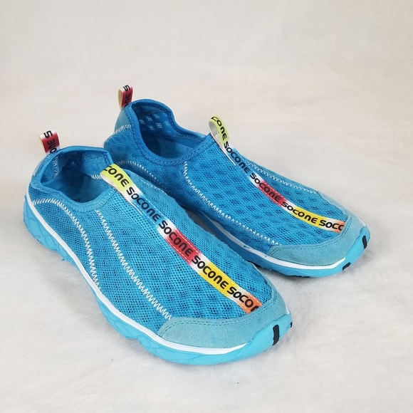 Socone | Shoes | Socone Blue Mesh Slipon Aqua Water River Walking Shoes ...